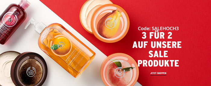 The Body Shop Kauf 3 Zahl 2 Aktion auf alle Sale-Produkte