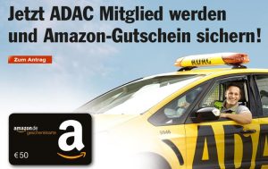 ADAC Plus-Mitgliedschaft für 84€/Jahr + 50€ Amazon Gutschein