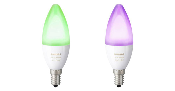 2x Philips Hue E14 White and Color Ambiance Birnen für 69€