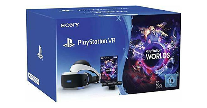 Playstation VR Bundle: VR Brille (neu) + Kamera + VR Worlds für 199,99€