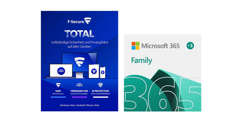 Microsoft Office 365 Bundles (F-Secure / Norton) für 50,39€