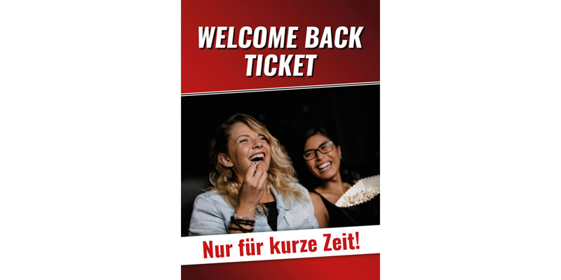 Kinopolis Welcome Back Ticket mit Getränk & Snacks für 9,90€